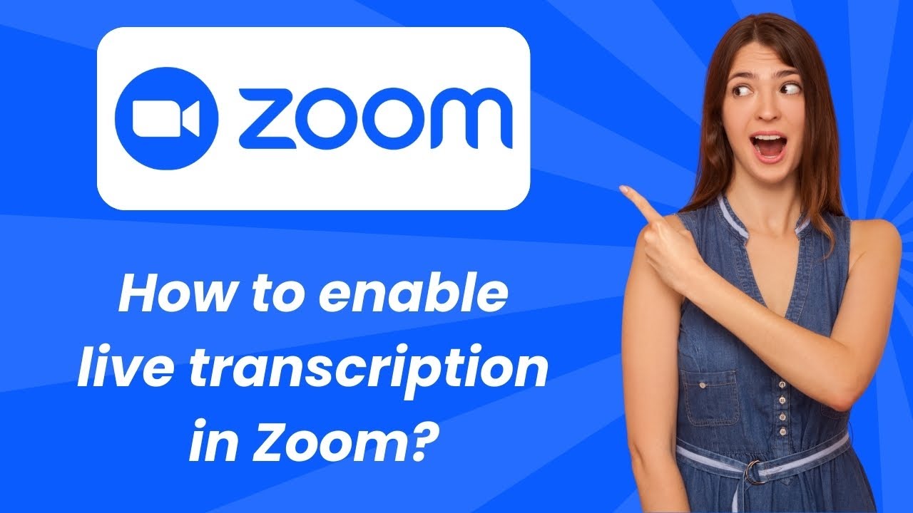 How to enable live transcription in Zoom ? - Step by Step - YouTube