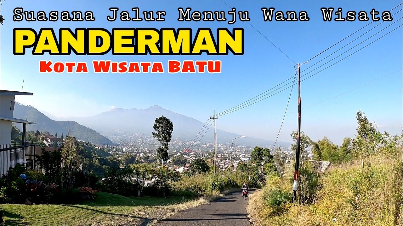 Suasana Rute menuju wana wisata PANDERMAN Kota Batu - YouTube