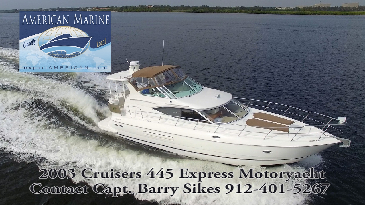SOLD - 2004 44' Cruisers 445 Express Motoryacht HD By American Marine ...