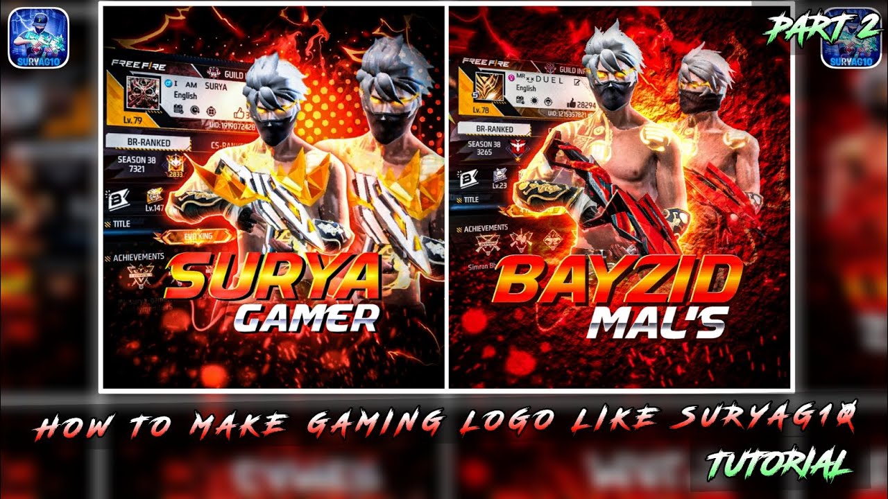 How To Make Creative Gaming Logo In Ps Cc Mobile | Stylish Logo Kaisa ...