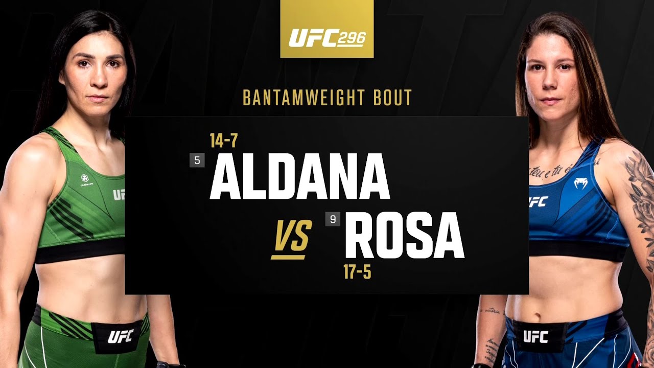 2023 UFC Women's MOTY! Irene Aldana vs Karol Rosa UFC 296 12/16/23 MMA ...