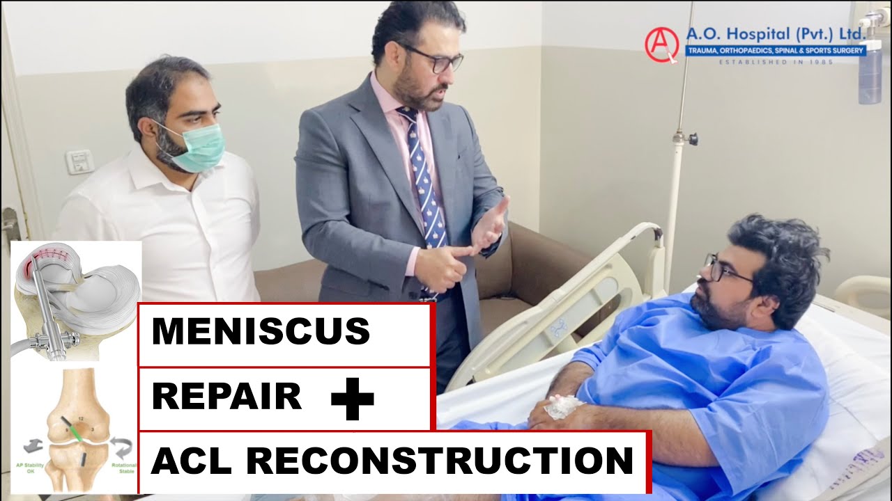 ARTHROSCOPIC ACL RECONSTRUCTION + MENISCUS REPAIR - YouTube