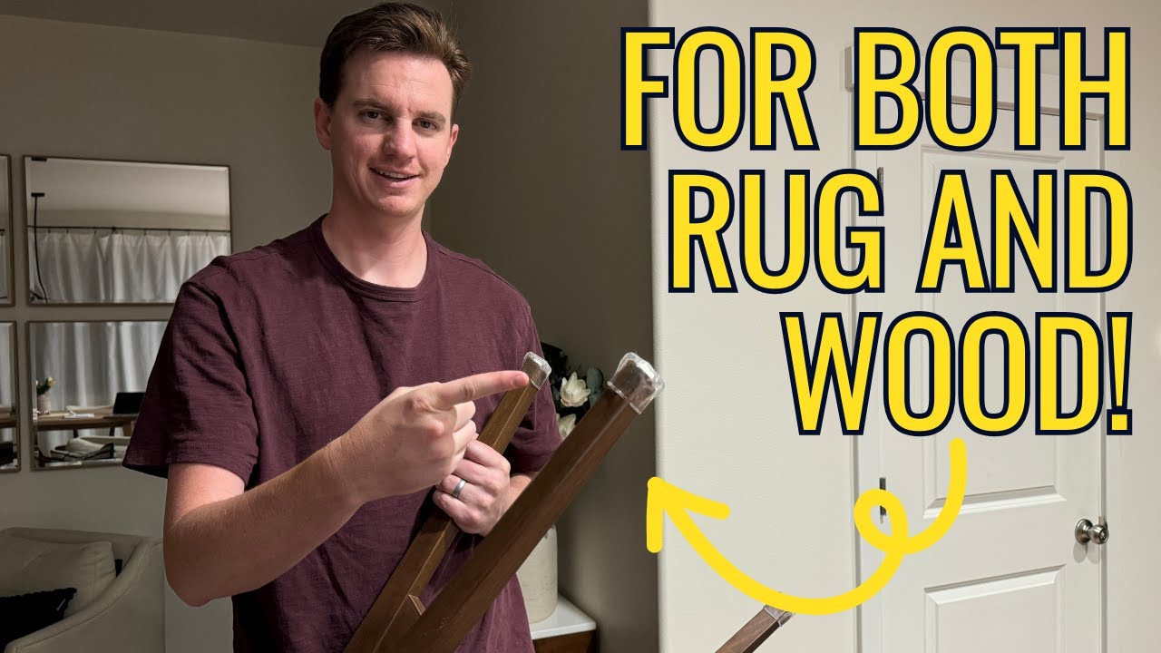 Chair Leg Sliders for Both Rug and Wood! - YouTube