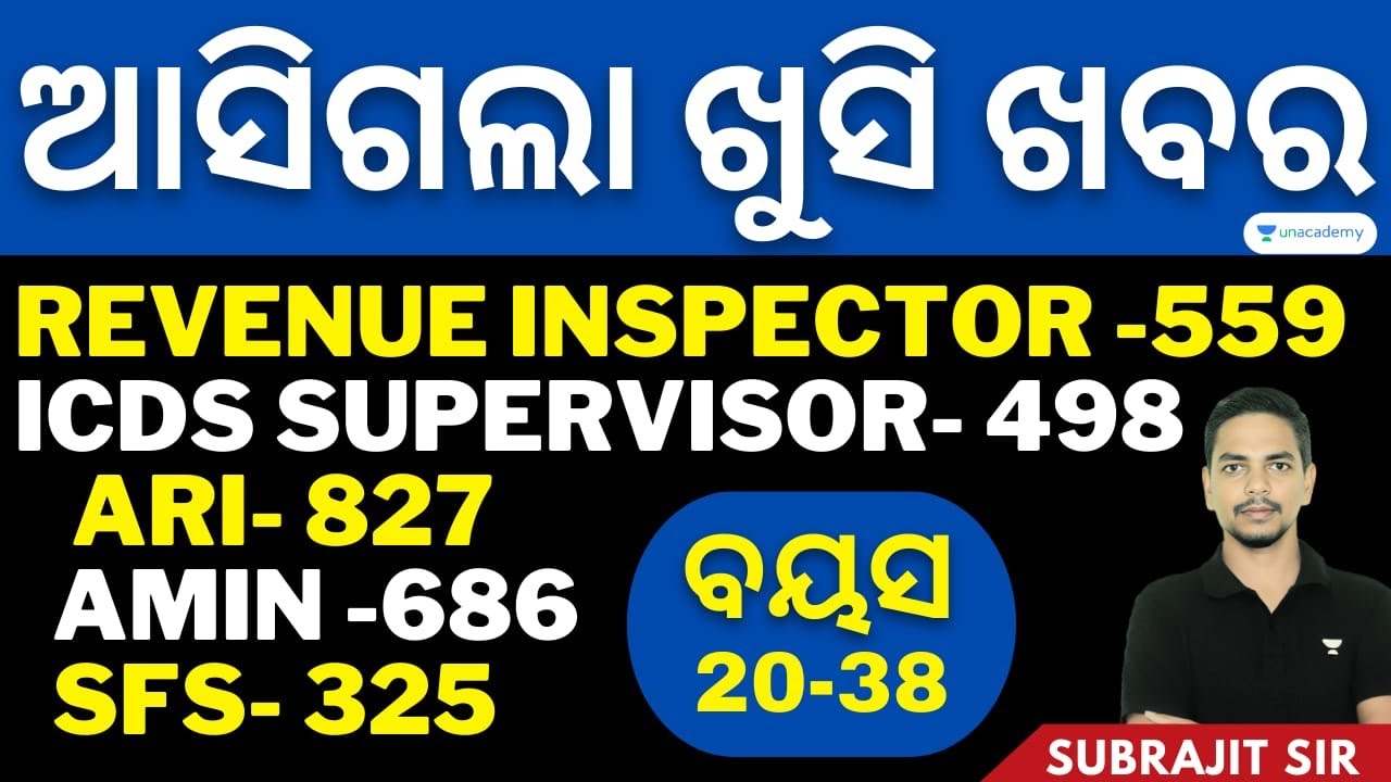 Revenue Inspector Full Notification , Syllabus and Exam Pattern ...