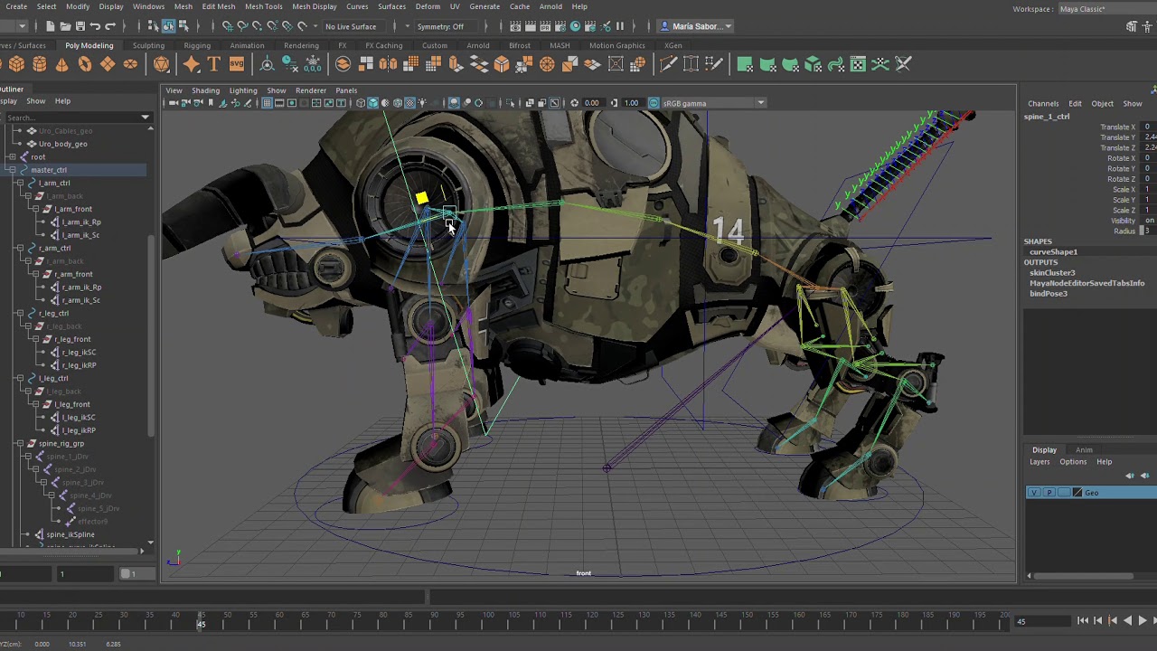 WIP - Rigging Toro mecánico - YouTube