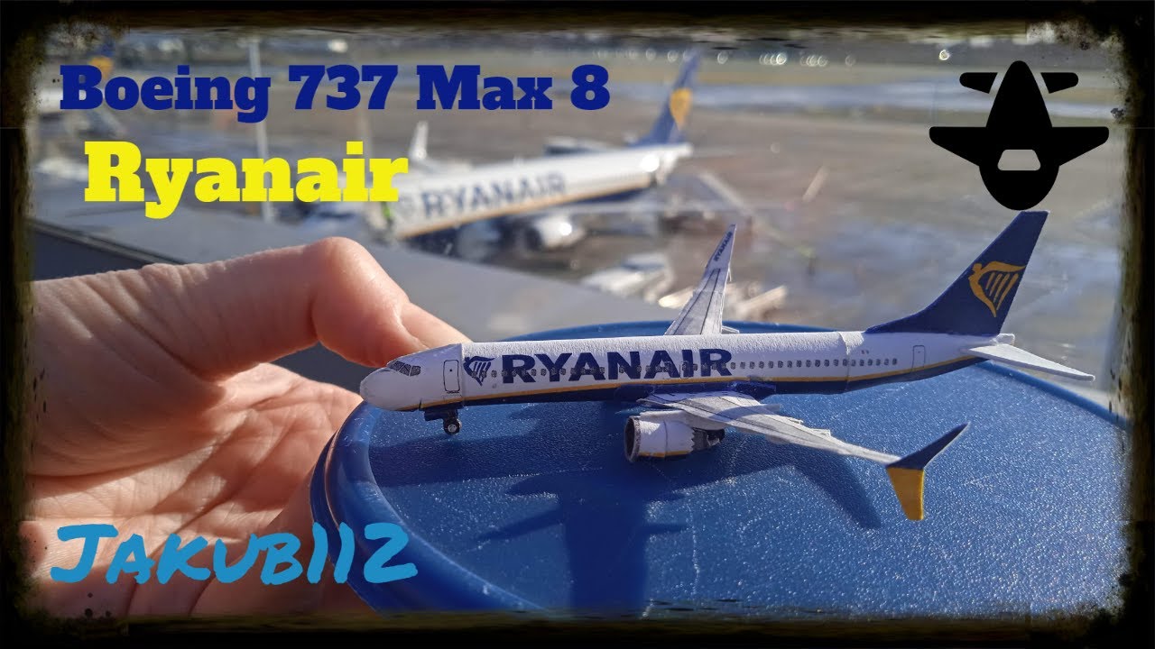 Boeing 737 Max 8 Ryanair / Paper Model / Jakub112 - YouTube