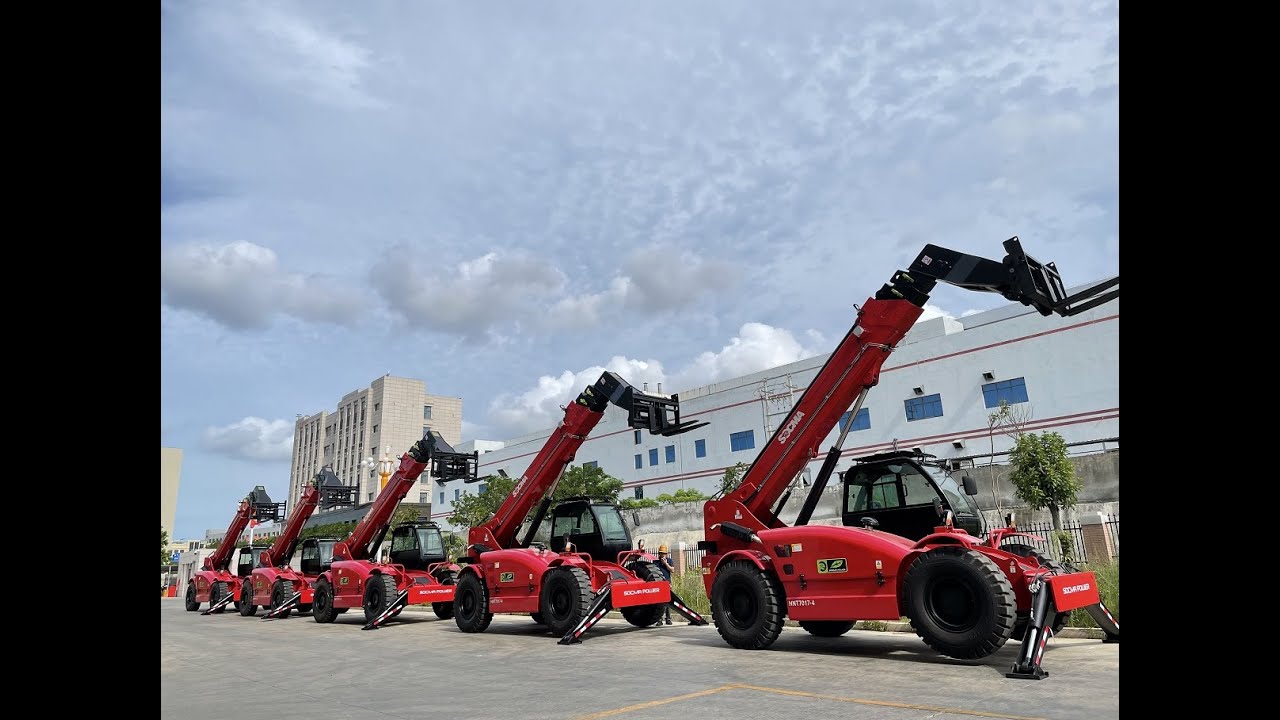 7t 17 telehandler is deliverying - YouTube