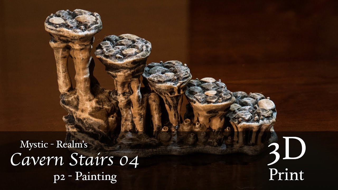 How To: Painting Cavern Style 3D Printable Tabletop Gaming Terrain ...