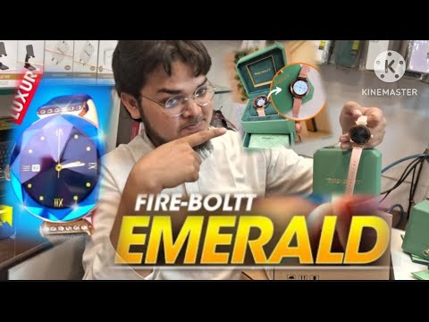 Smartwatch with* DIAMOND* Cut Display! Fire-Boltt EMERALD Smartwatch ...