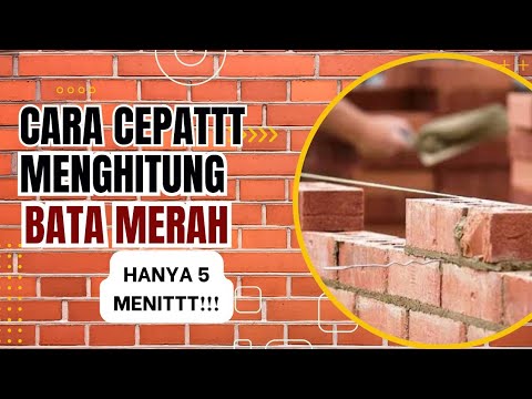 Cara MUDAH Hitung Bata Merah Per Meter,. Dijamin Tepat - YouTube