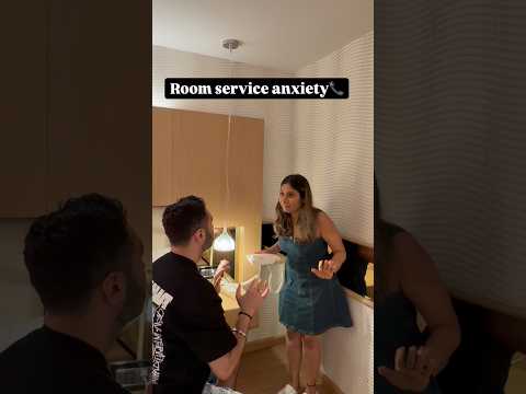Hotel Room Service Anxiety #hotellife #funny #comedy #trending #husbandwife #viral #anxiety #food