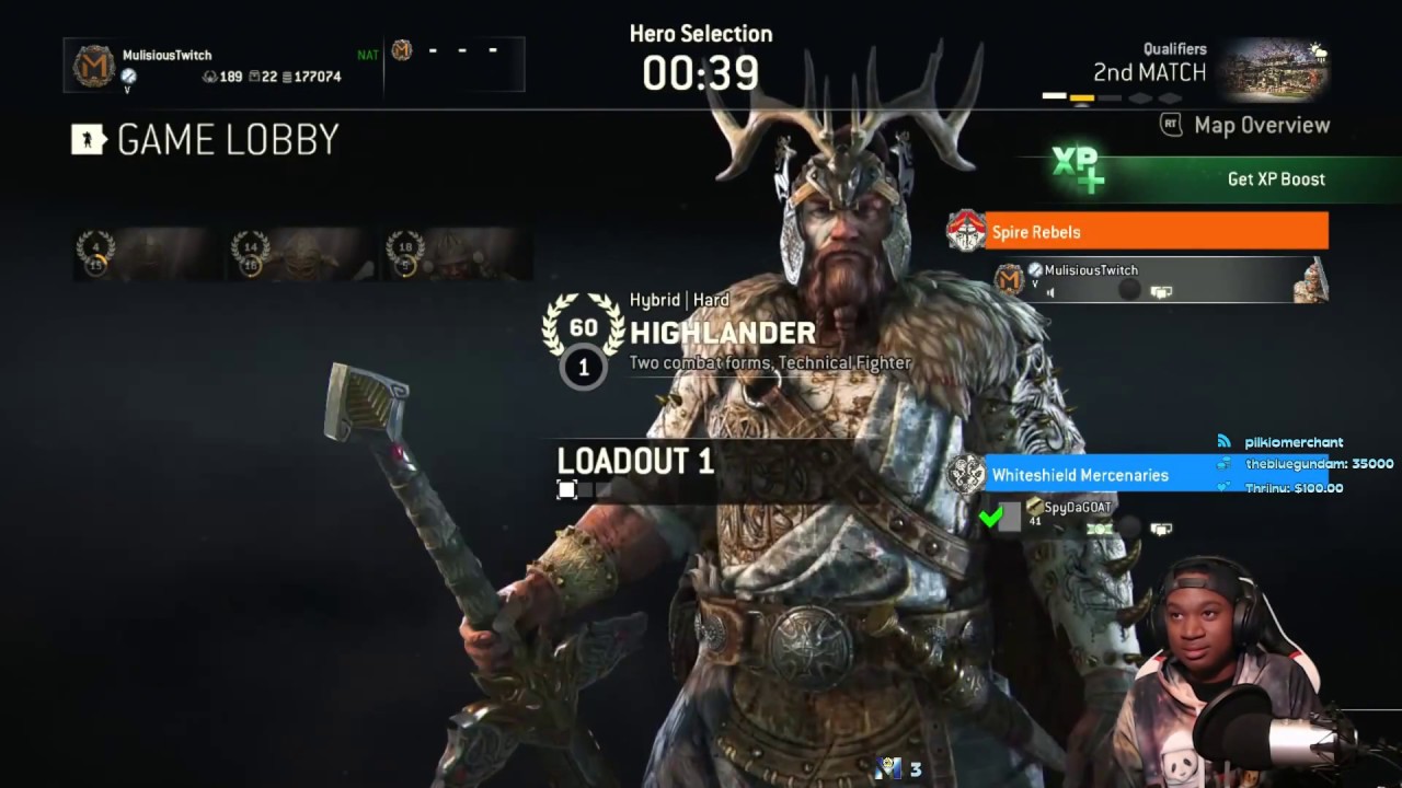 For Honor Ranked Tournament Mode Vs #1 Highlander Global - YouTube