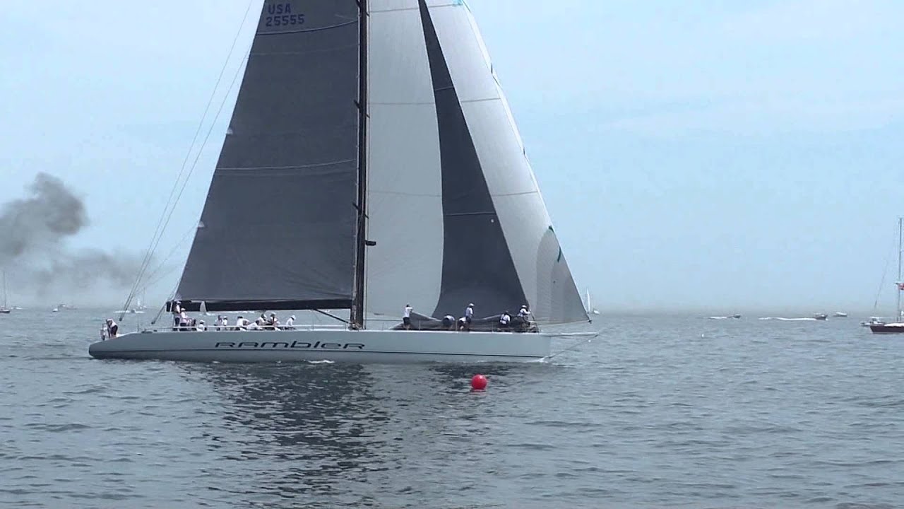 Marblehead To Halifax Race 2013 - Rambler at first mark - YouTube