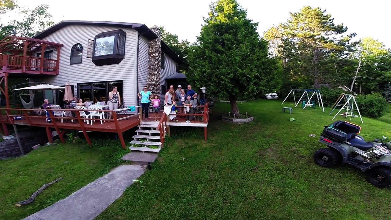 Lake Fourteen Flyover - Britt, Minnesota. July 8, 2017 - YouTube