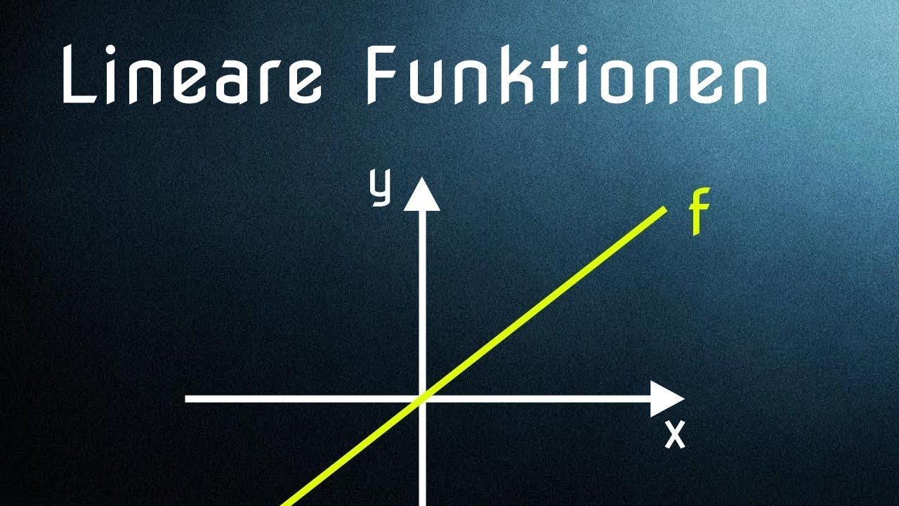 Lineare Funktionen: Schnelle Übersicht in einer guten Viertelstunde ...