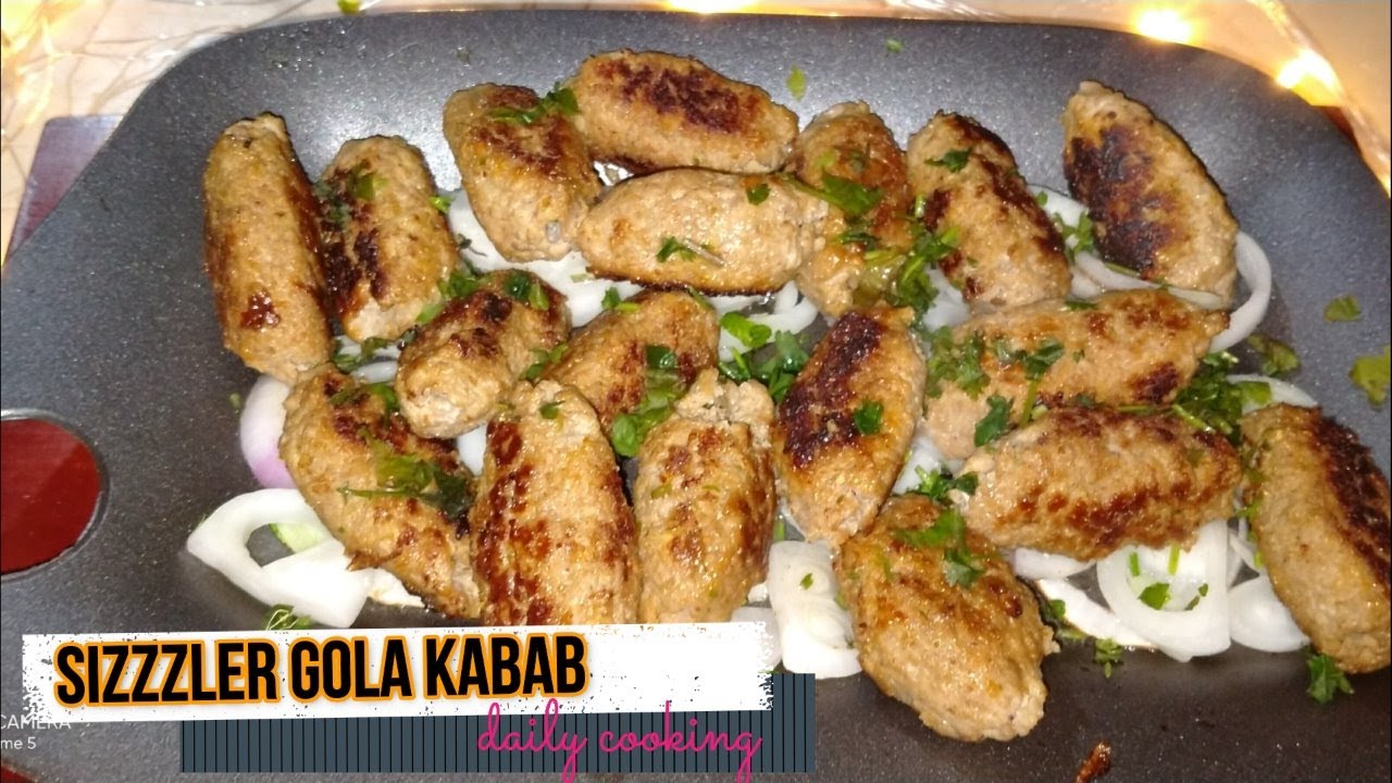 SIZZLER GOLLA KABAB | GOLA KABAB EASY RECIPE | English Subtitles - YouTube