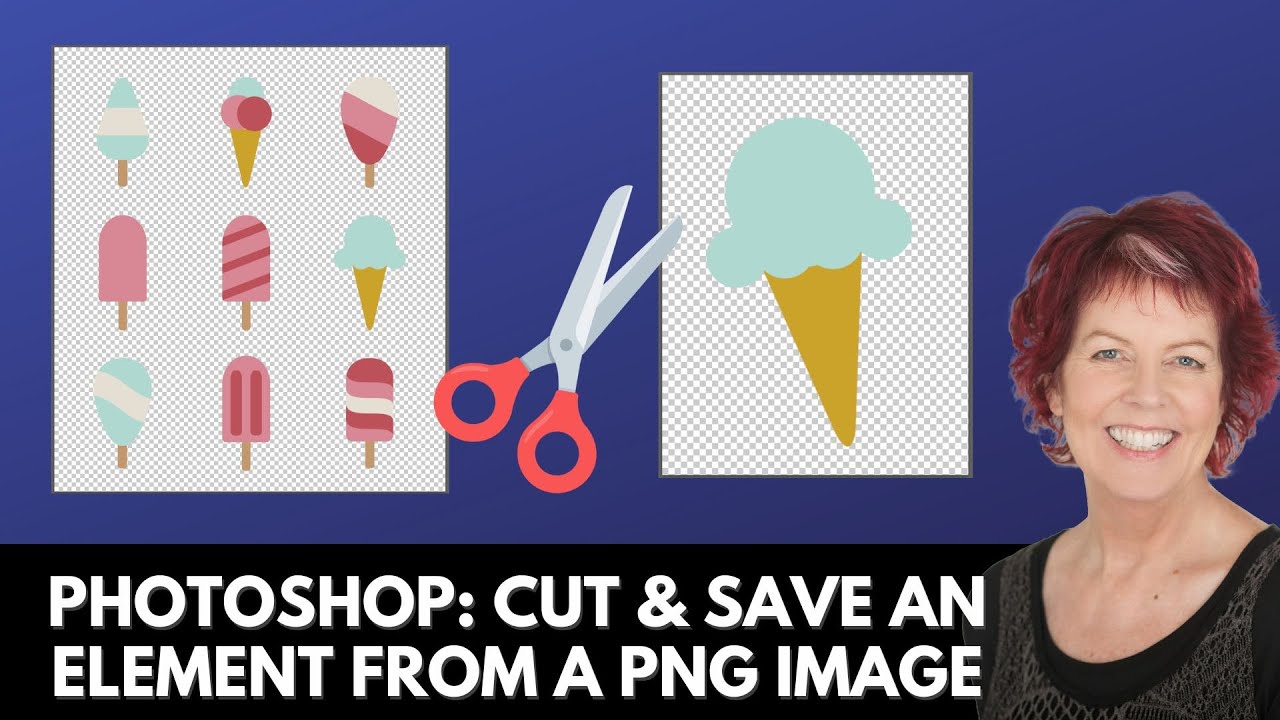 Photoshop Trick: Cut & Save Shapes from PNG Images - YouTube