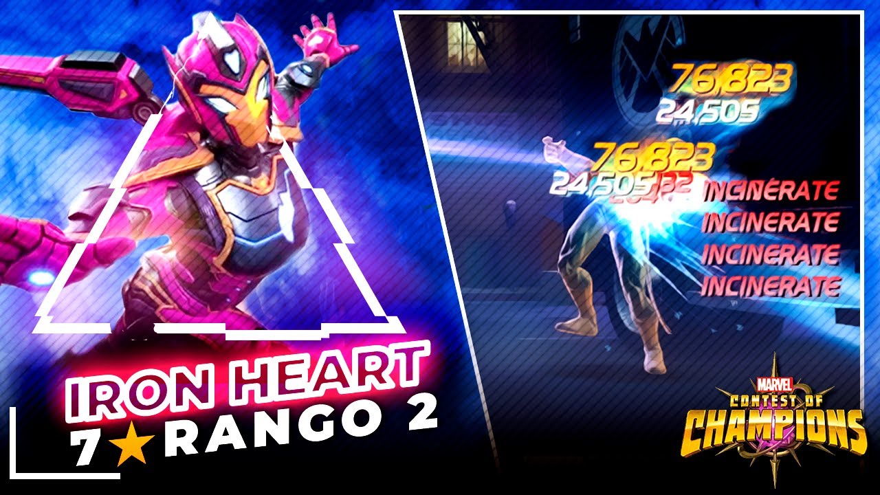 IRON HEART 7⭐R2 - MUCHA UTILIDAD Y DAÑO! | marvel batalla mcoc - YouTube