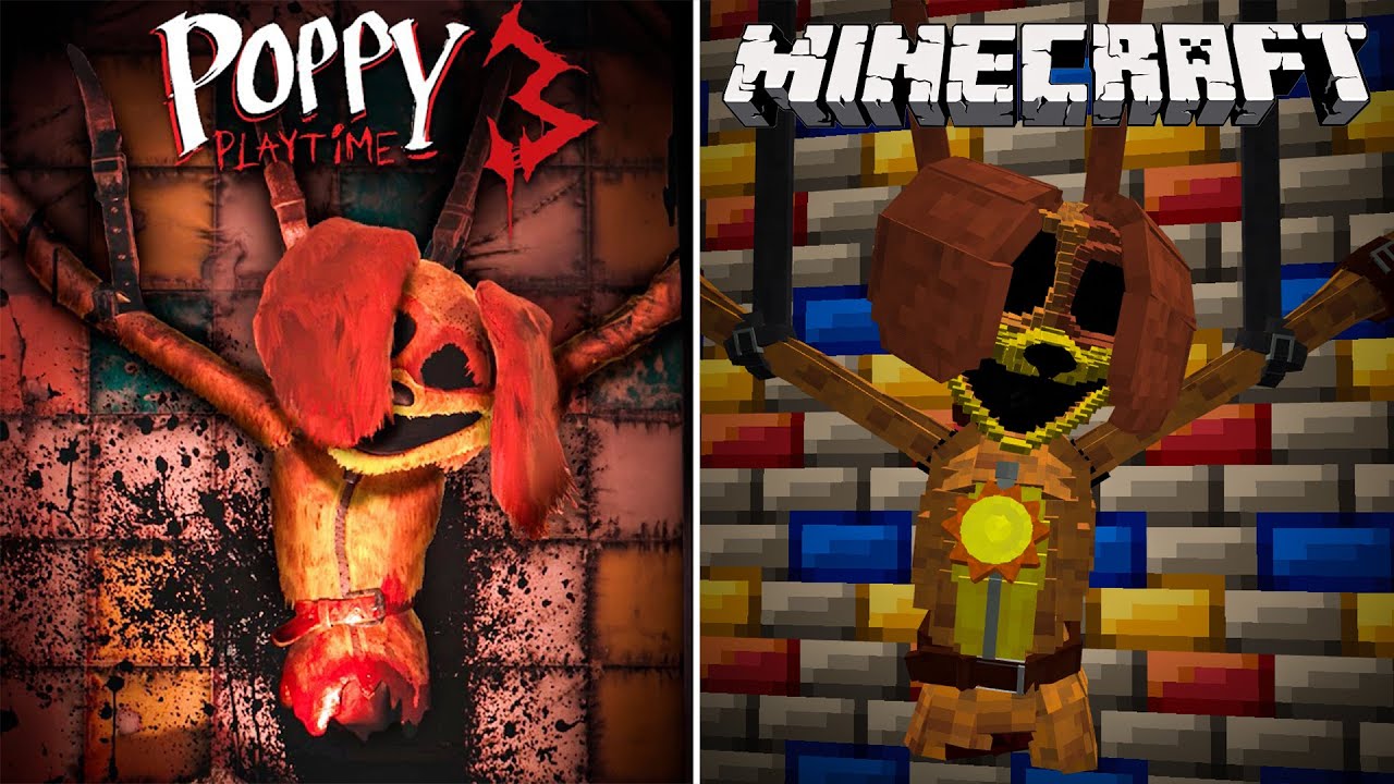 EVOLUTION of DOGDAY in MINECRAFT PE ADDON UPDATE Poppy Playtime Chapter ...