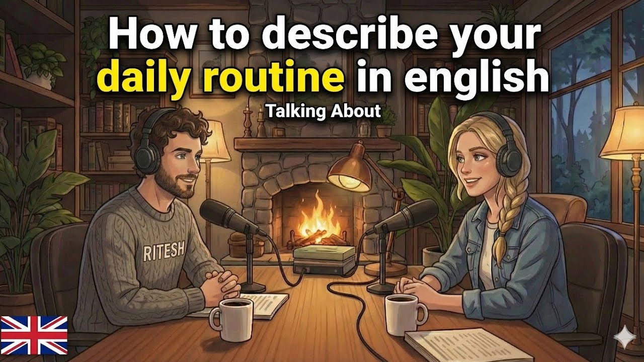 How to Describe Your Daily Routine in English | English Conversation ...