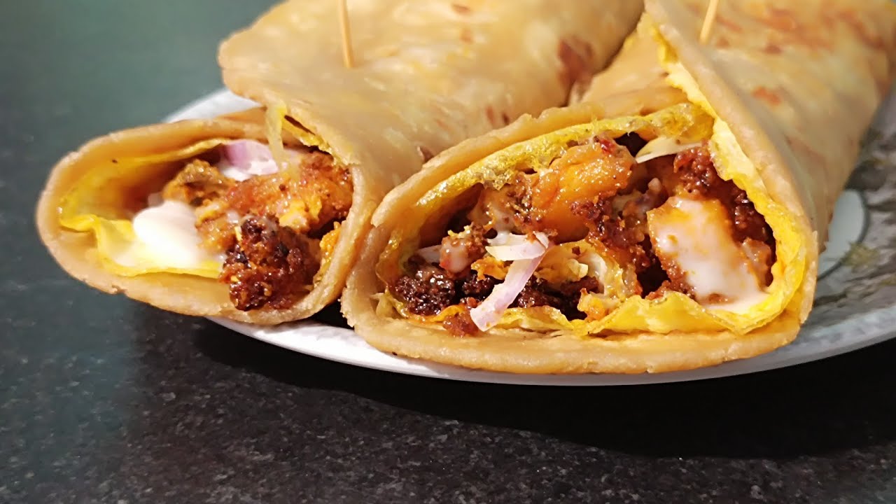 Cheese CHICKEN EGG ROLL Recipe/Street Style Chicken Egg Roll/Kolkata ...