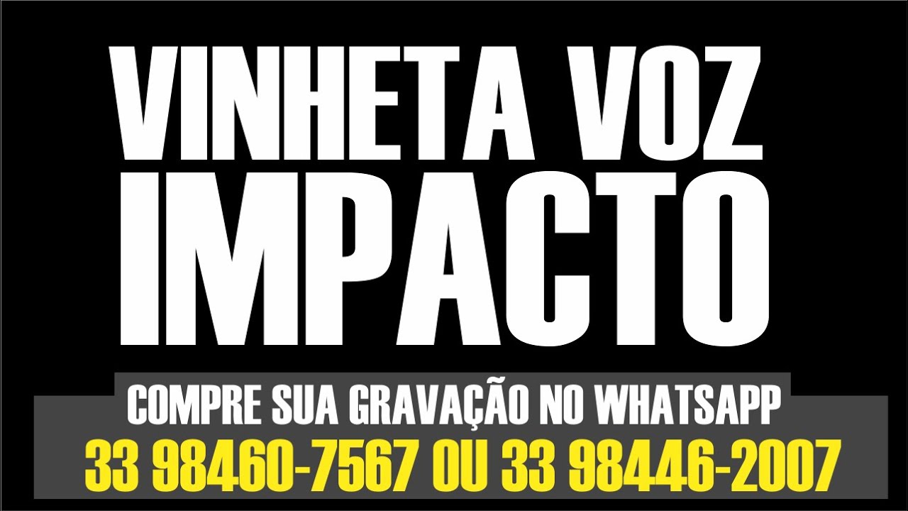 Voz de impacto voz impacto vinheta impacto voz grave vinheta para reels voz impacto - YouTube