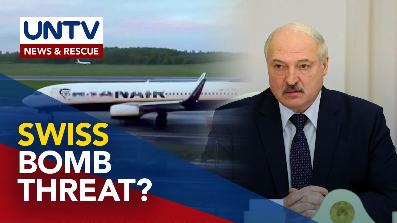 Belarus president claims bomb threat came from Switzerland - YouTube