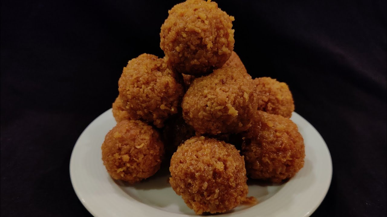 Bindiya | Coconut Jaggery Laddu | How to make Bindiya in Malayalam ...