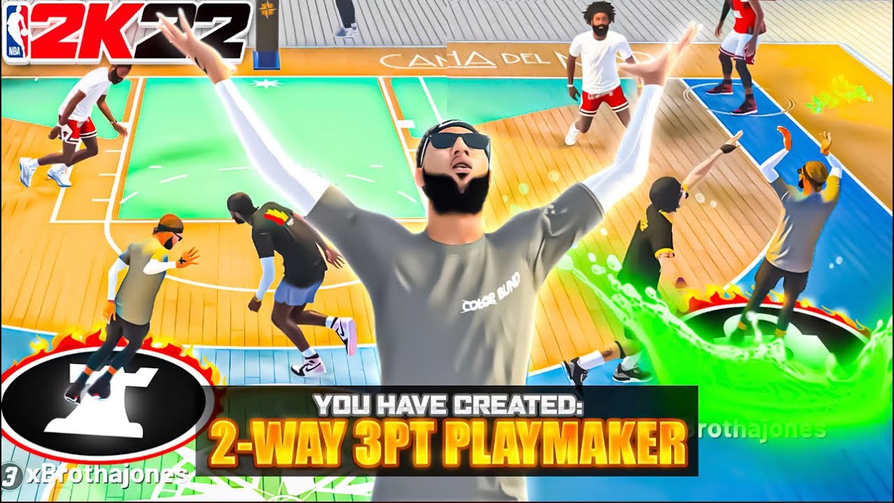 This NEW “2-WAY 3PT PLAYMAKER" BUILD is GAME-BREAKING🔥🔥🔥NBA 2K22 ...