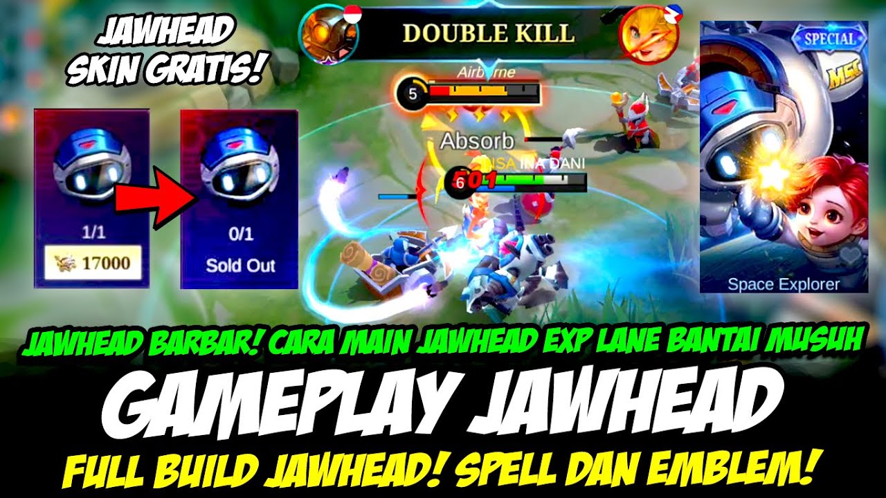 GAMEPLAY JAWHEAD MSC SKIN ITEM & BUILD JAWHEAD PALING SAKIT 2023 ...