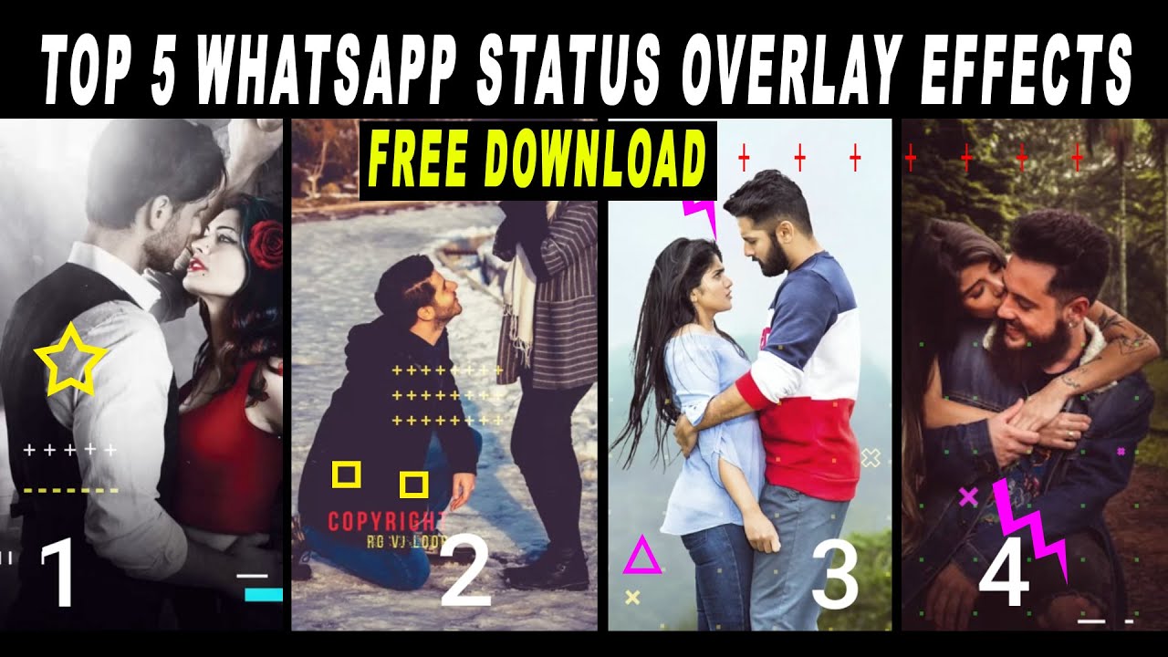 Black screen overlay effects | Top 5 WhatsApp Status overlay #18 ...