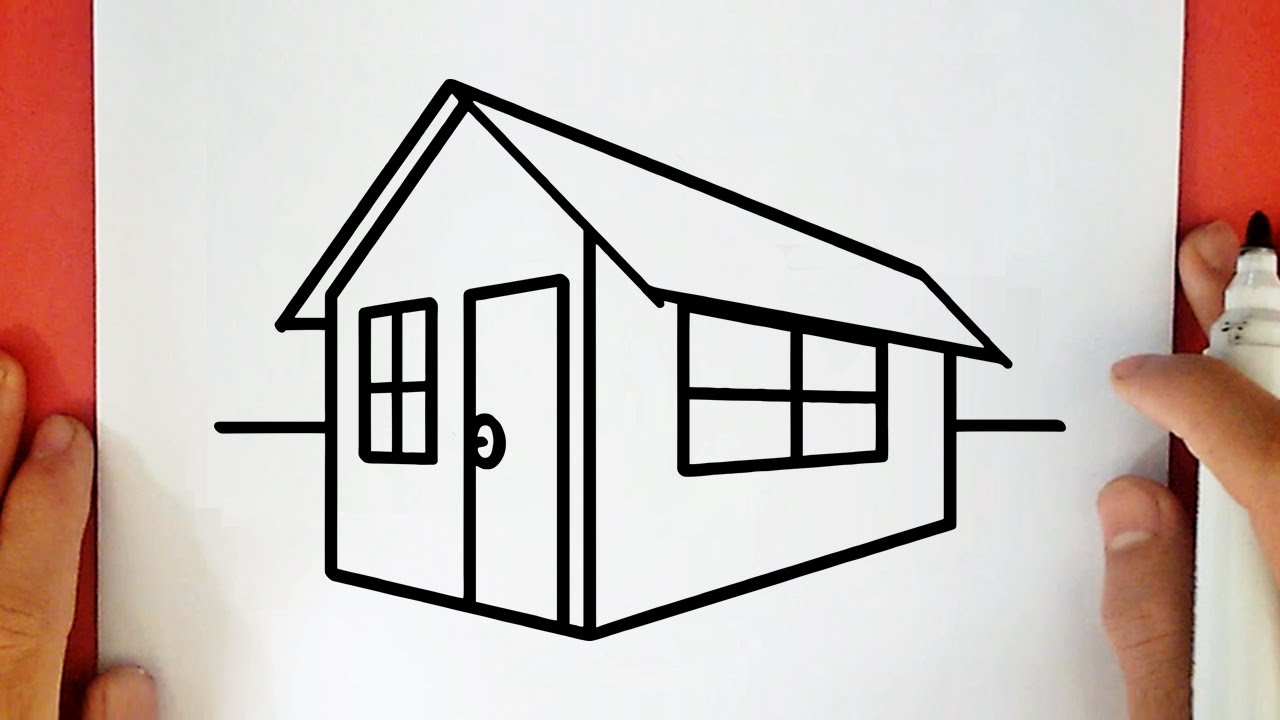 COMMENT DESSINER UNE MAISON EN 3D - YouTube
