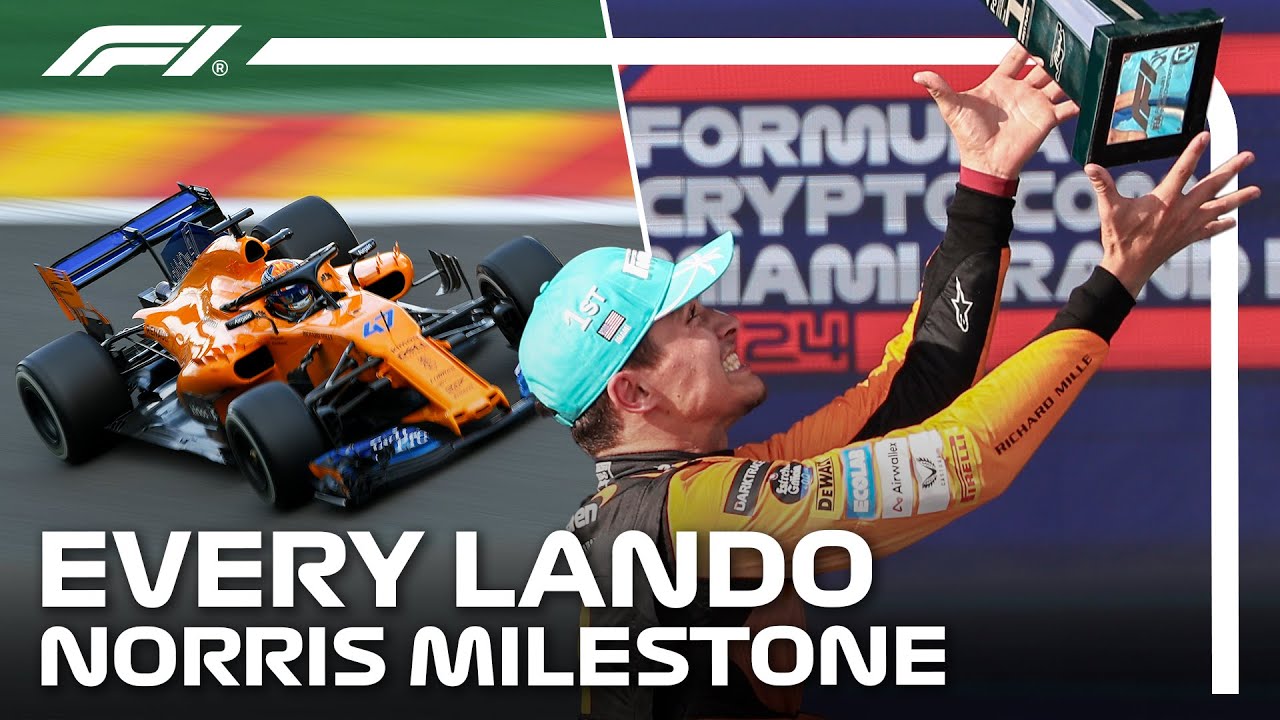 First Start, First Podium & First Grand Prix Win! EVERY Lando Norris ...