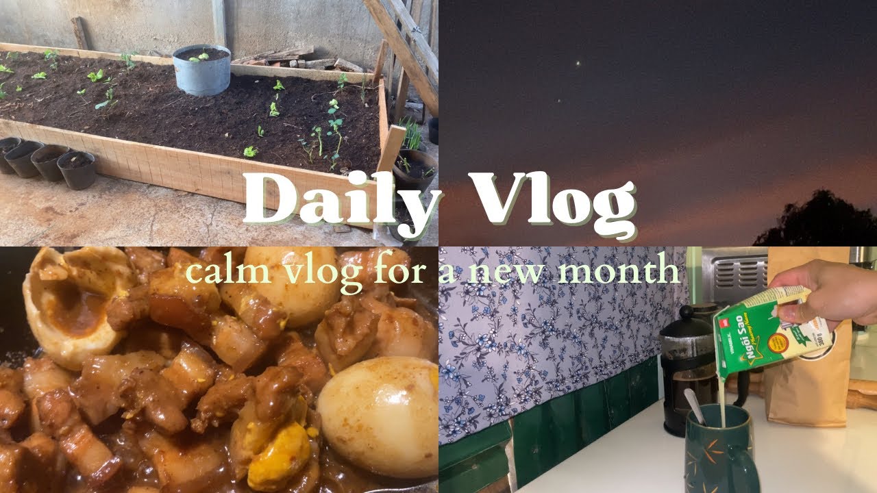 March is here! (calm vlog, make coffee w/ me, cooking, cute garden ...