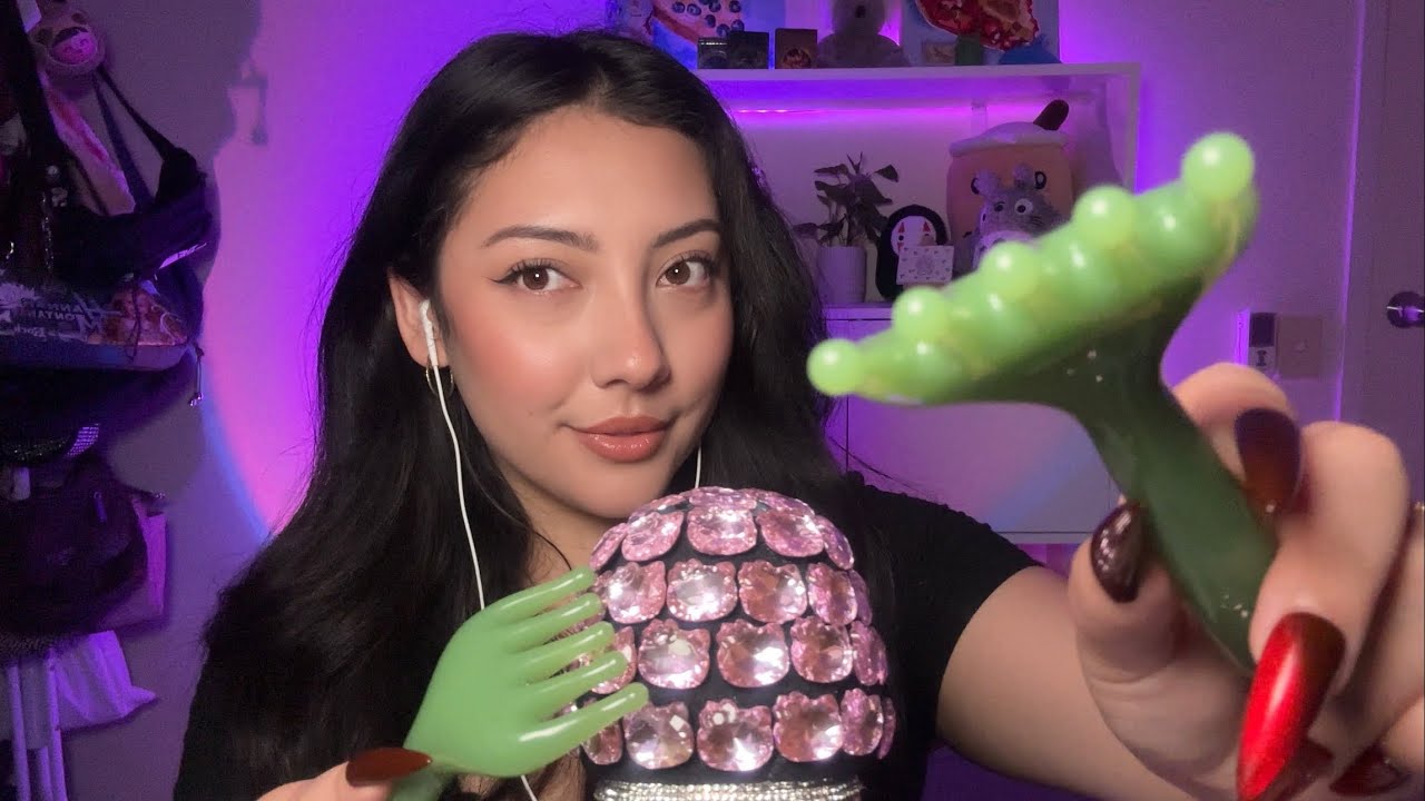 ASMR random triggers and NEW relaxing sounds 💤😴💜 - YouTube