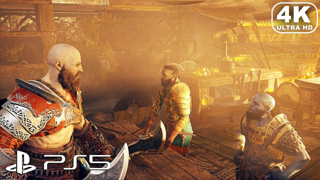 Kratos & Atreus ask Brok & Sindri where they can find Mimir's Eye - God ...