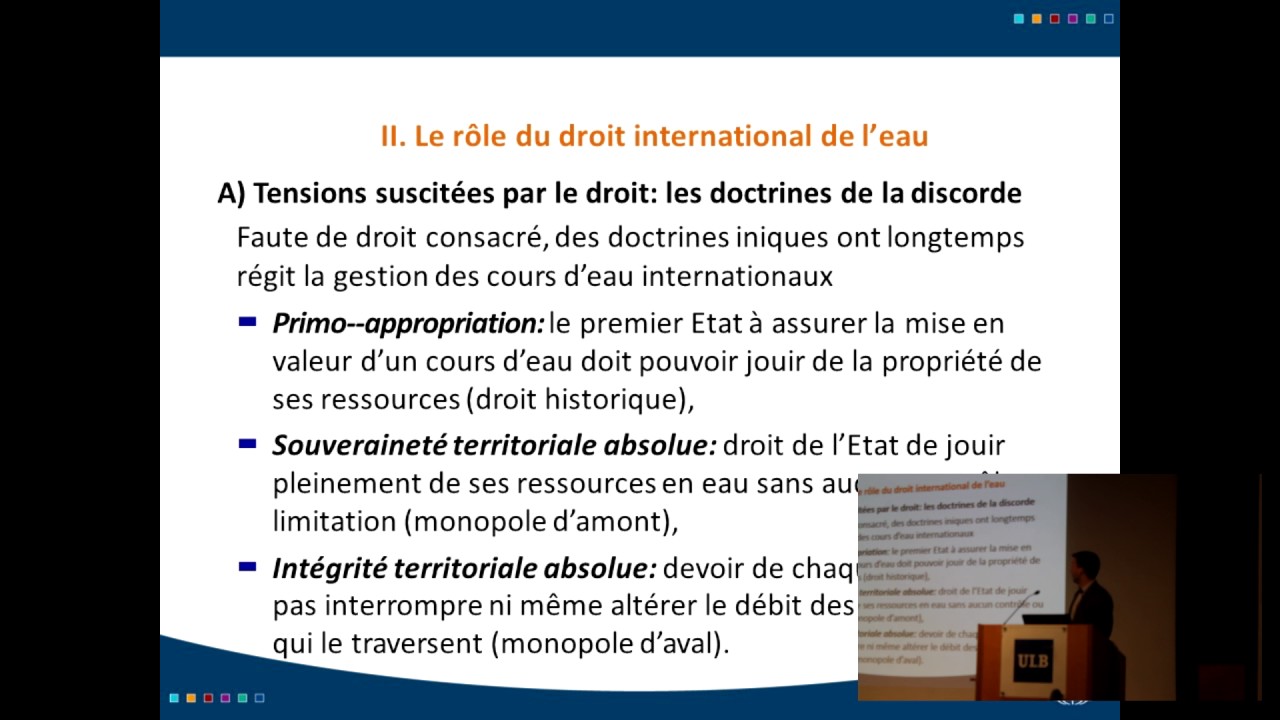 Conférence CEDD - 25/10/16 - Eau(x) & Conflit(s) : Edouard Boinet - YouTube