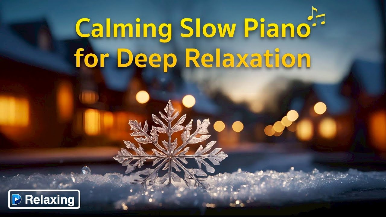 D Relaxing: Calming Slow Piano Meditation for Stress Relief | ดนตรี ...