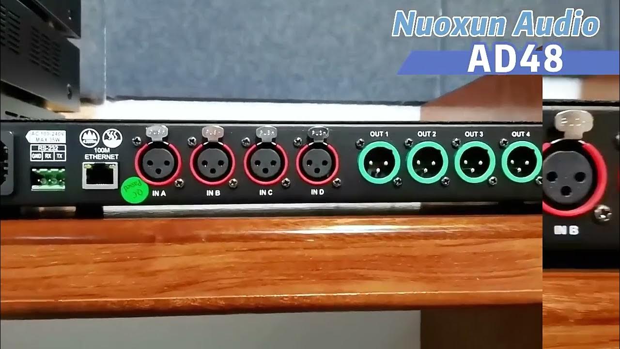 48K Professional dsp audio processor，4 input 8 output digital audio processor speaker management ...