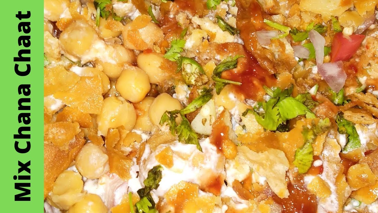 Mix Chana Chaat - Mix Aalu Chana Chaat - Mix Papri Chana Chaat Recipe ...