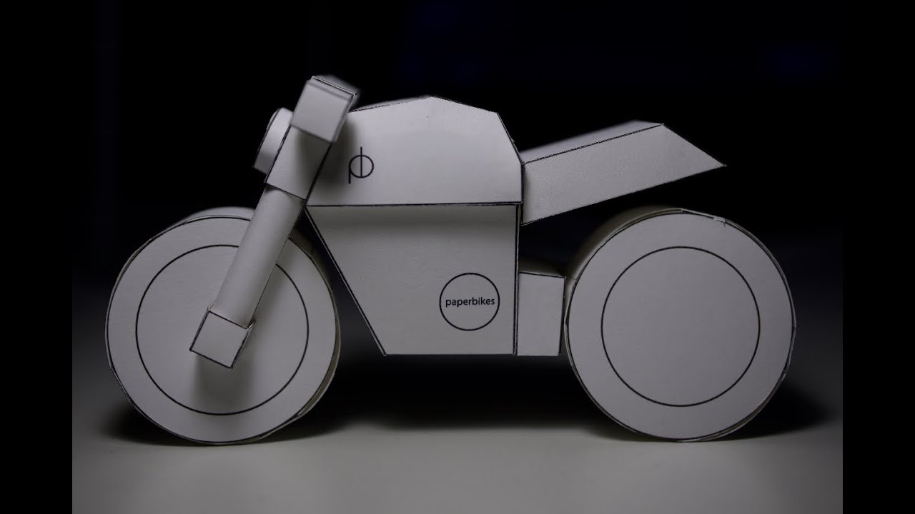 Papercraft Timelapse Paperbike M101 Ducati Monster Model Kit Build Youtube