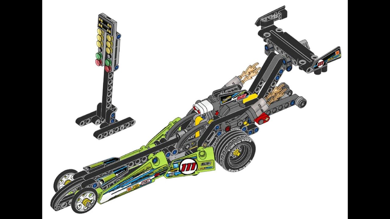LEGO Technic 42103, Dragster - building instructions - YouTube
