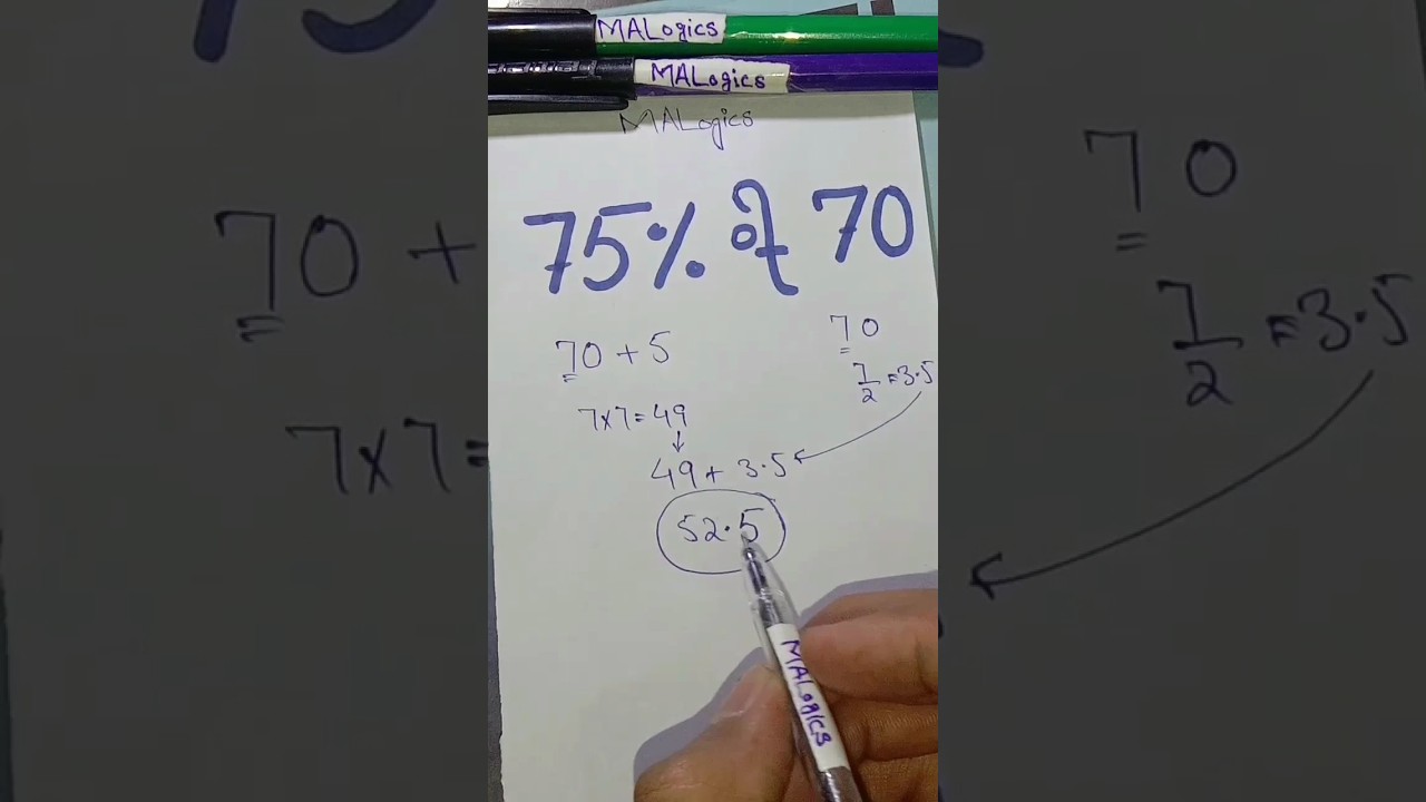 MALogics Math Hacks How To Calculate Percentage Without Calculator mathtrick mathhacks MALogics Math Hacks How To Calculate Percentage Without Calculator mathtrick mathhacks