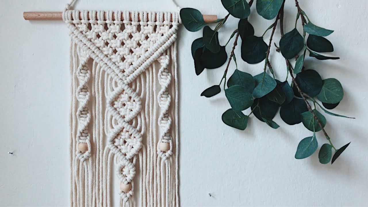 Macrame wall hanging tutorial || Easy beginner DIY - YouTube