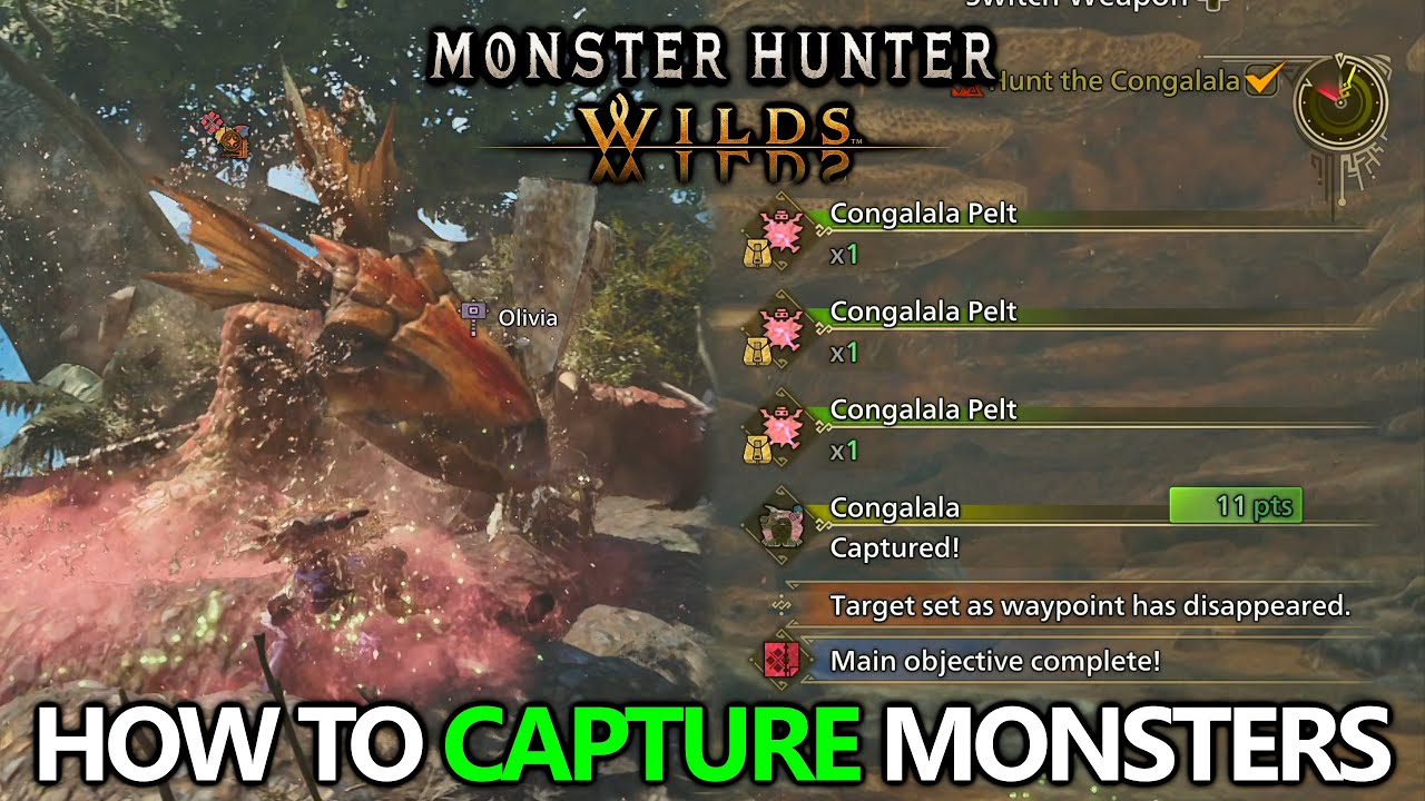 Monster Hunter Wilds - How to Capture Monsters Guide - YouTube