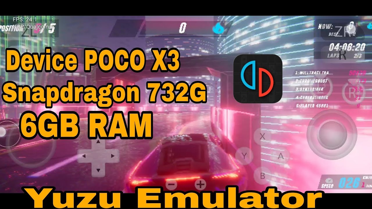 Yuzu Emulator Android - Neon Drifter - Cyber Racing POCO X3 Android 12 ...