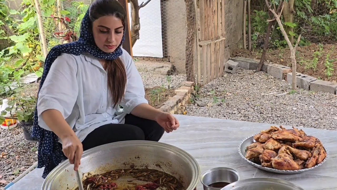 The Rustic Lunch:Simple Village Lunch With Fresh Chicken And Meat🍗🍚🥩 # ...