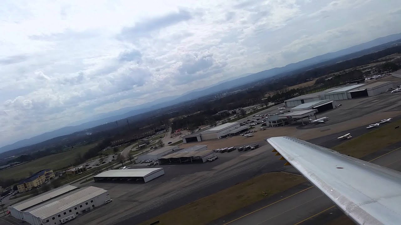 Takeoff TYS - DFW, McGhee Tyson, Knoxville TN. - YouTube