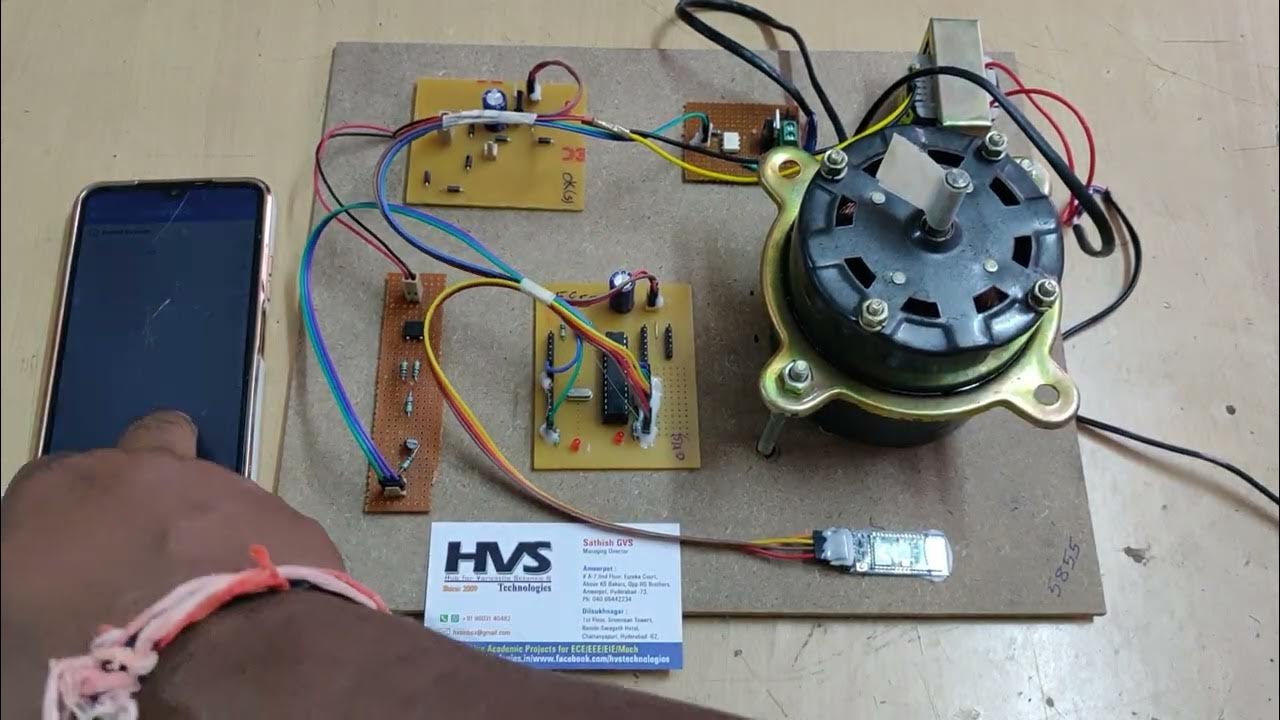AC induction motor speed control using Android Bluetooth and BT136 TRIAC - YouTube
