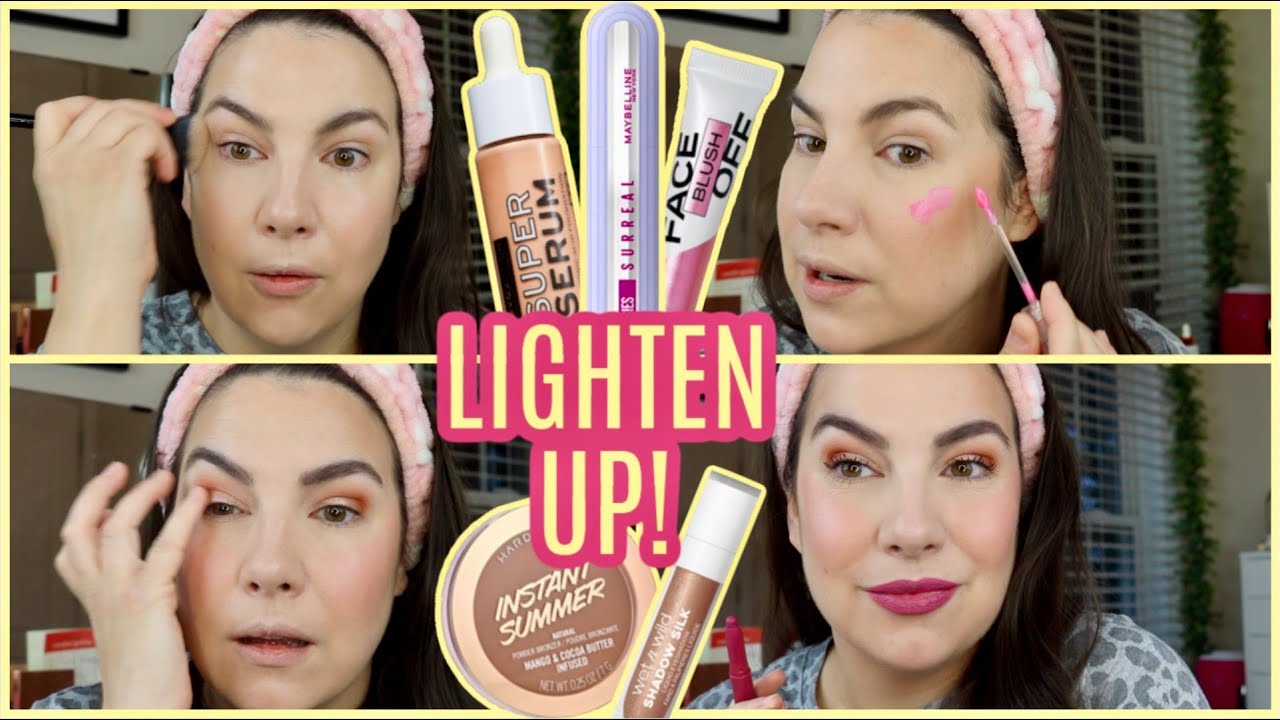 FULL FACE OF LIGHTWEIGHT Drugstore Makeup! - YouTube